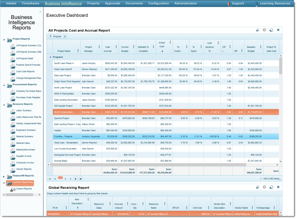 Construction reporting software - 4castplus